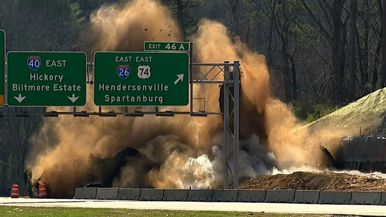 More controlled blasts scheduled for I-26 connector project; traffic ...