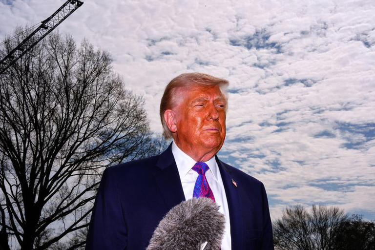 'Radioactive' Trump sparks fears he's had a fall with new bruise above eye