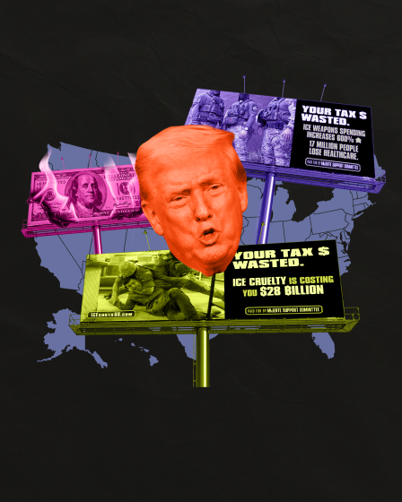 New anti-ICE billboard campaign reminds Angelenos where their tax ...