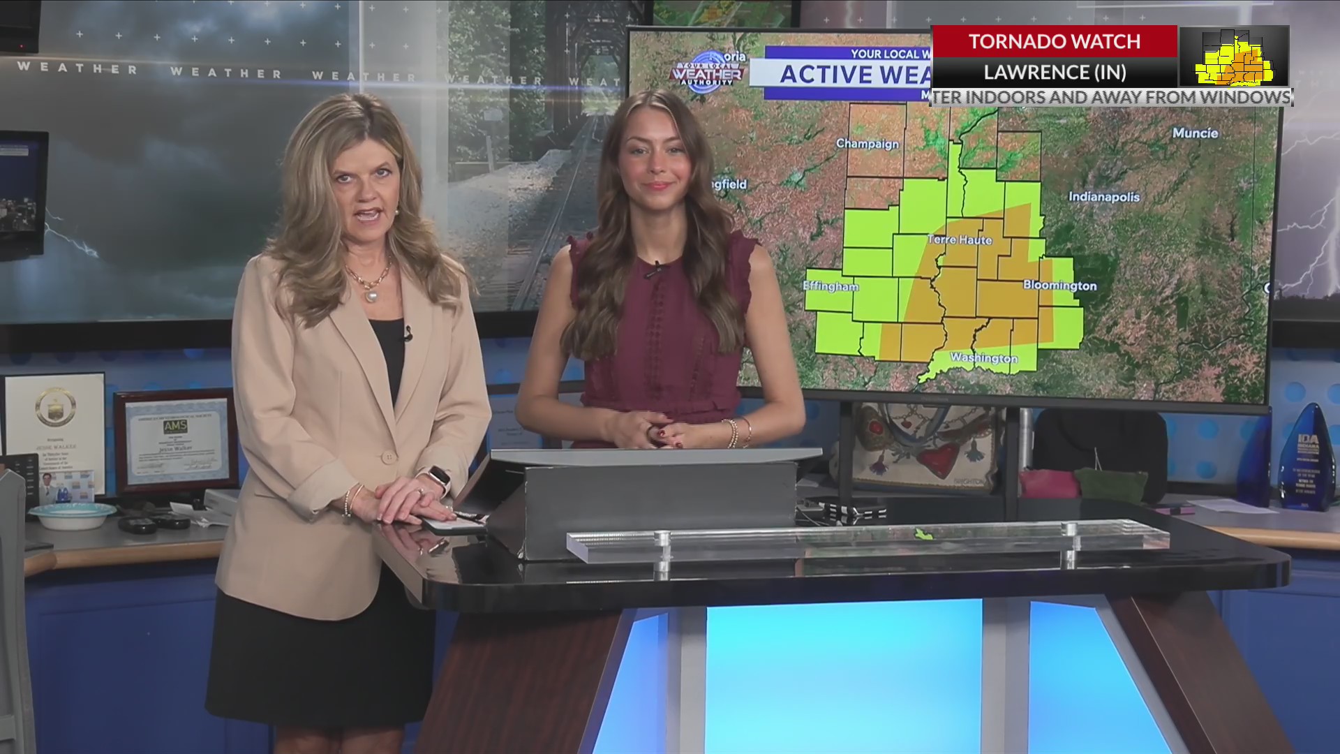 Storms move across state line; warnings issued