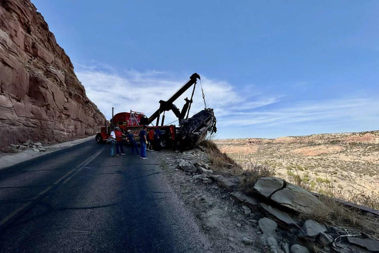 New photos show mangled SUV after plunge into 'Grand Canyon of Texas'