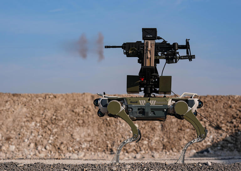 Video: Ukraine deploys armed ground robots against Russian forces in ...
