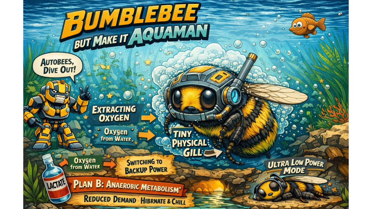Yass queen: How the bumblebee stays alive underwater