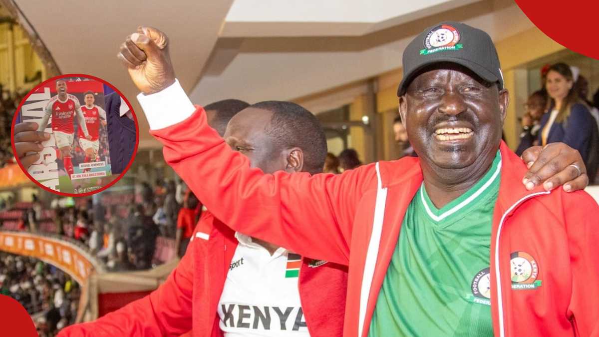 Arsenal honours late Raila Odinga with special tribute on matchday ...