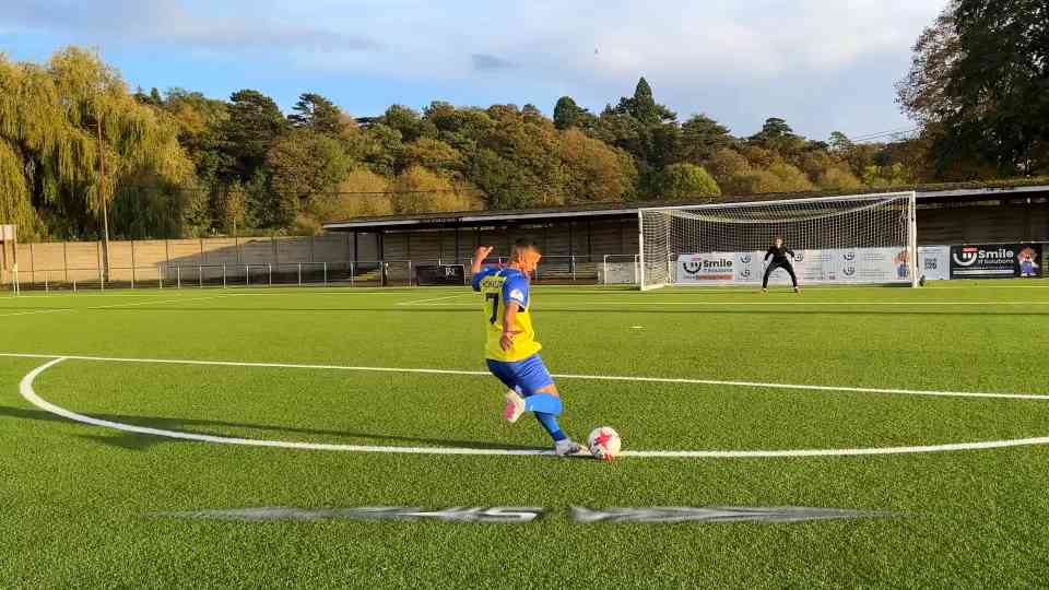 The shot that needed a perfect keeper touch