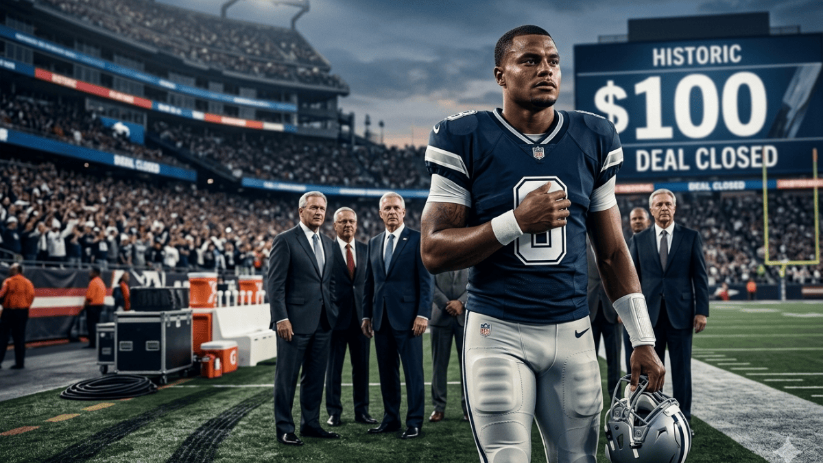 NFL quarterback lands historic $100 million deal after tense contract ...
