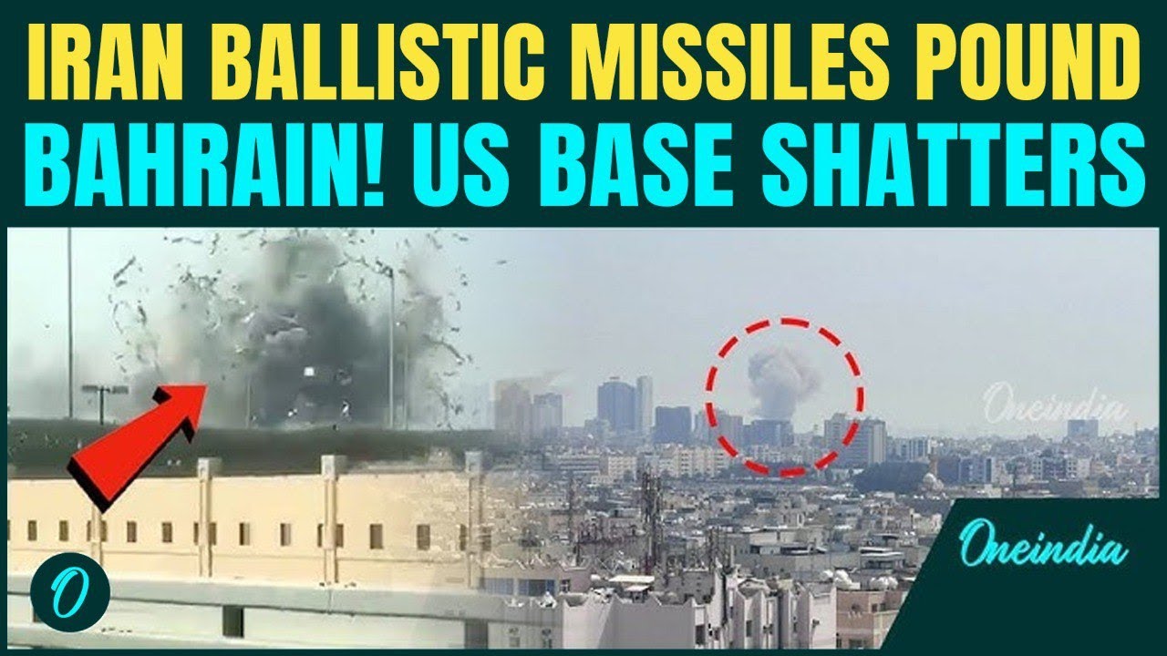 Iran missiles pound Bahrain! US Fifth Fleet base hit in drone strike ...
