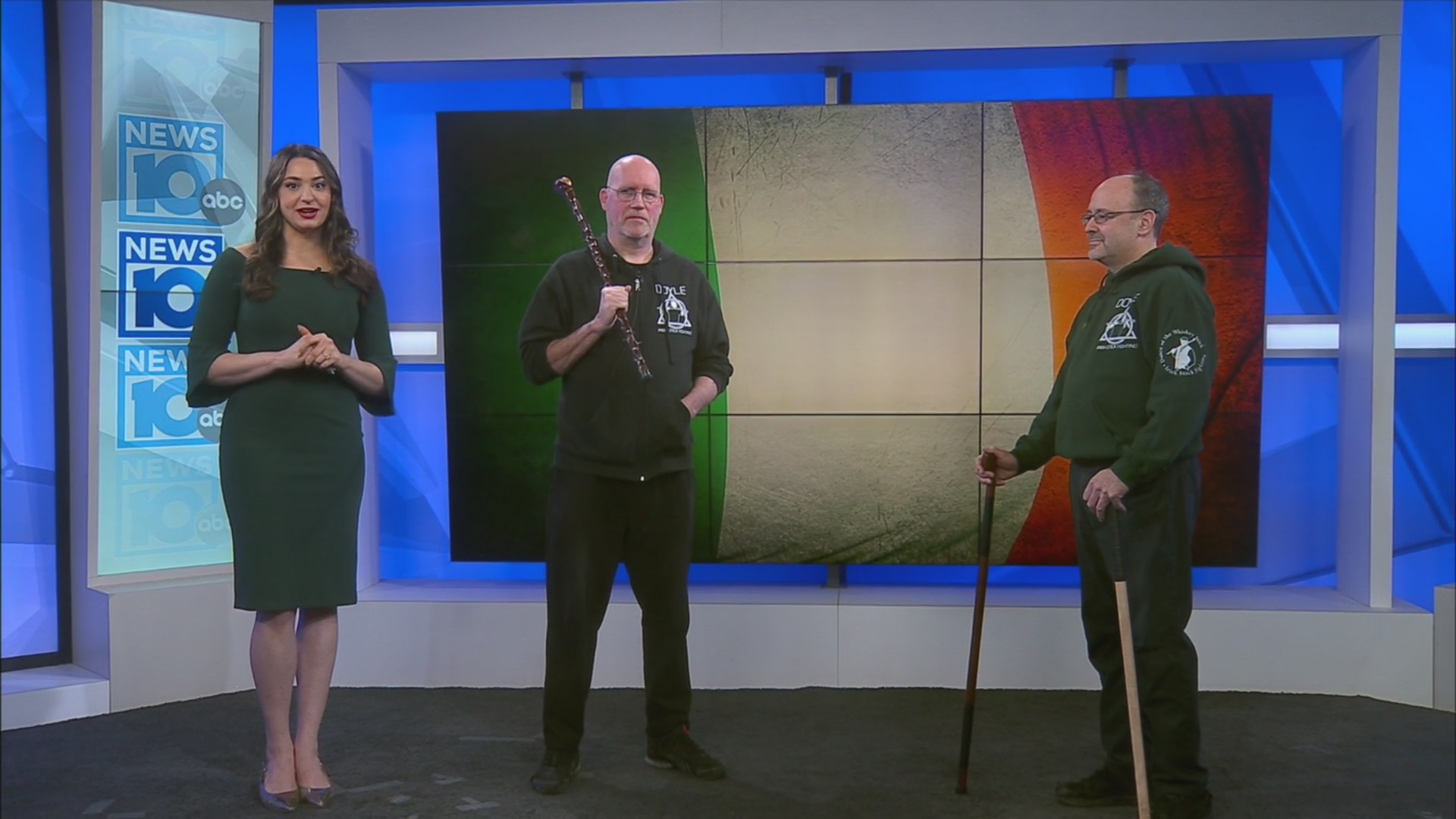 Irish stick fighting demonstration