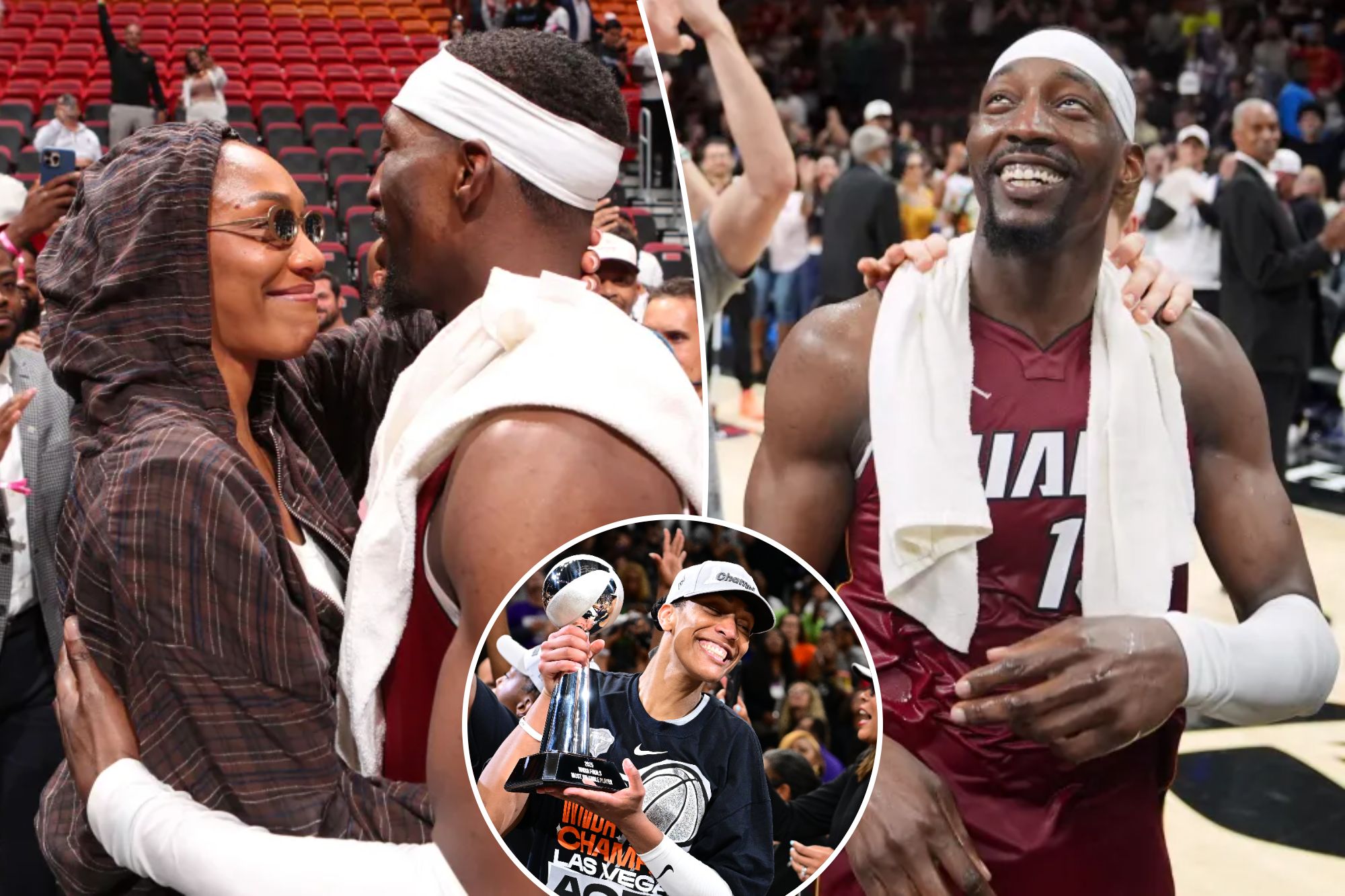 Bam Adebayo’s girlfriend A’ja Wilson has drug test joke after historic ...