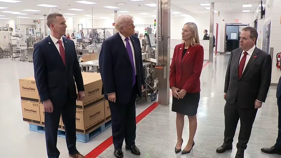 President Trump in Tri-State, visits businesses on both sides of Ohio River