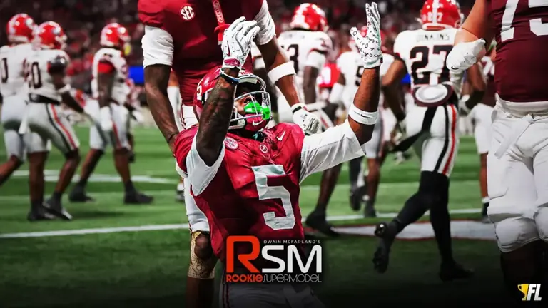 Germie Bernard rookie super model prospect profile for the 2026 NFL draft