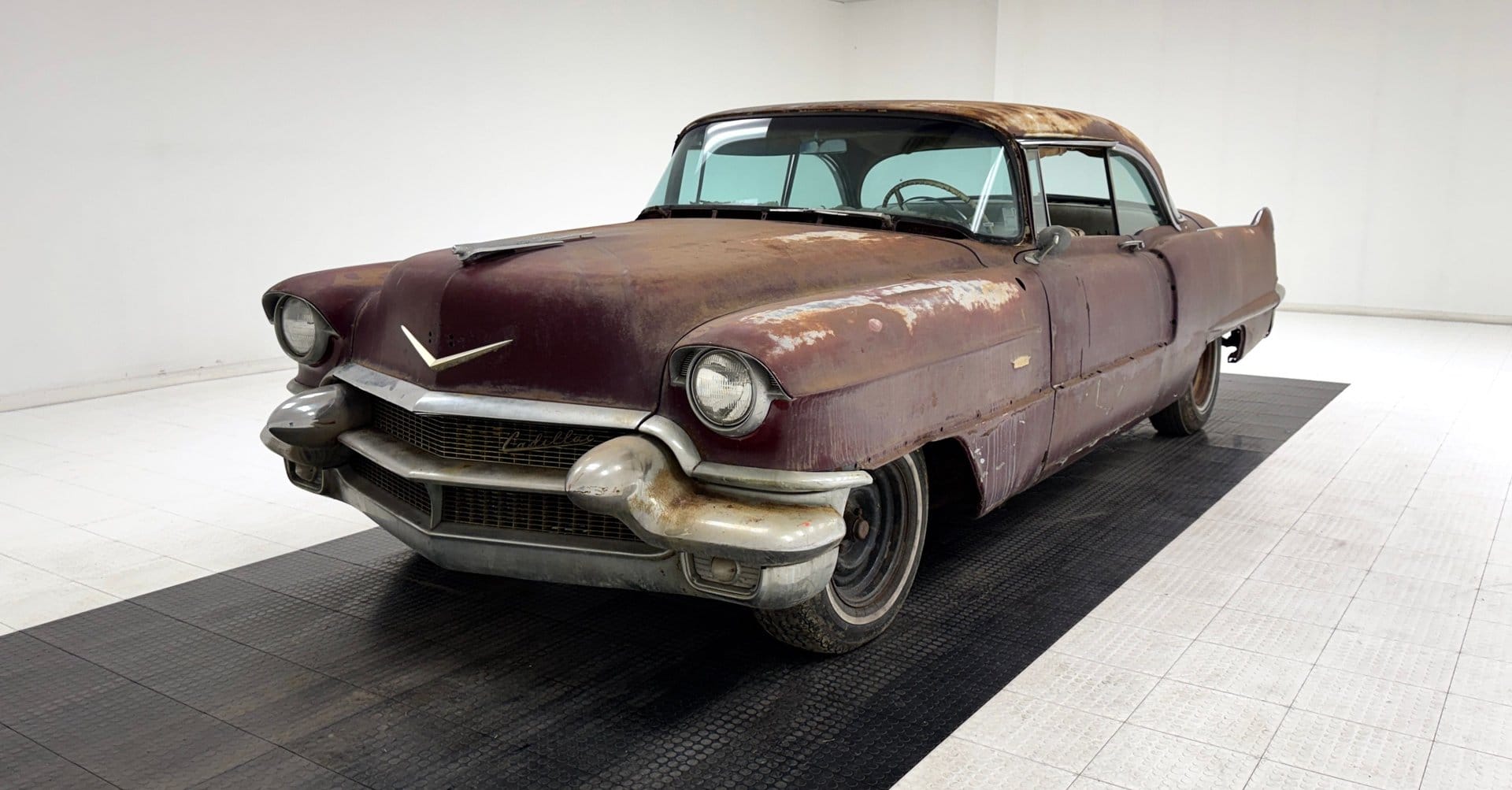 Barn-find 1956 Cadillac Series 62 coupe emerges as restoration project