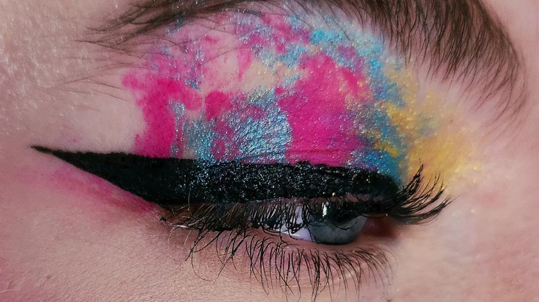 Watercolor eyes: The '80s-inspired eyeshadow look bringing major drama