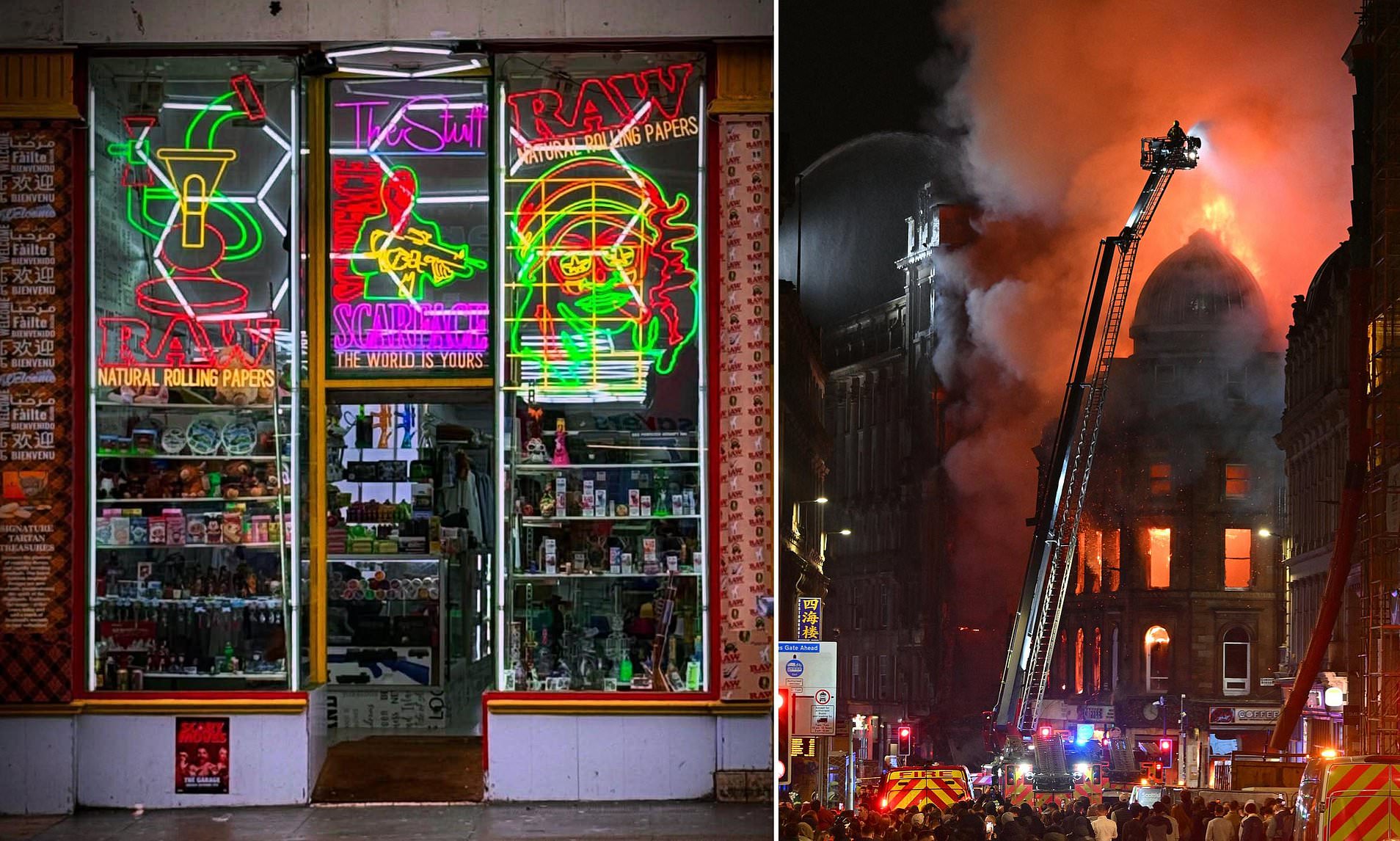 Glasgow shop where devastating fire broke out 'wasn't registered to ...