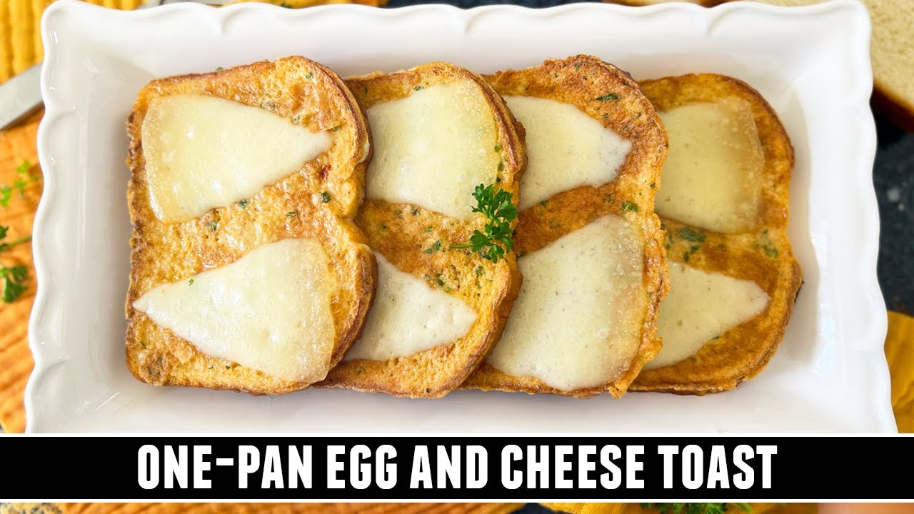One-pan egg and cheese toast | Quick homemade breakfast recipe