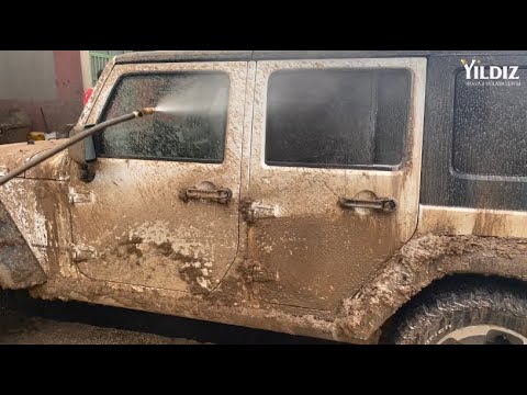 How to wash 4x4 off road Jeep that drove into the lake? 😱