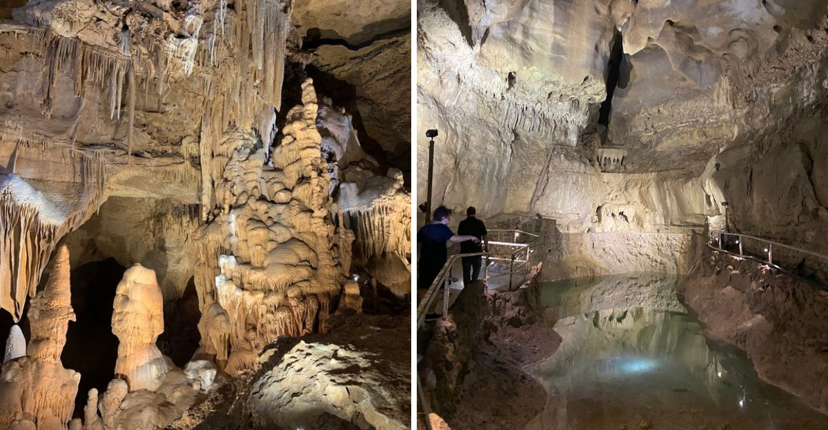 The Texas cave with cathedral-like chambers deep underground
