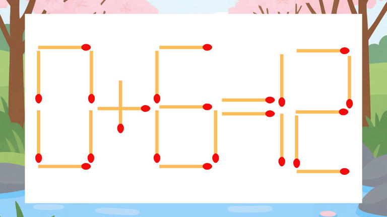 【マッチ棒クイズ】1本だけ動かして正しい式に: 10-4=15?