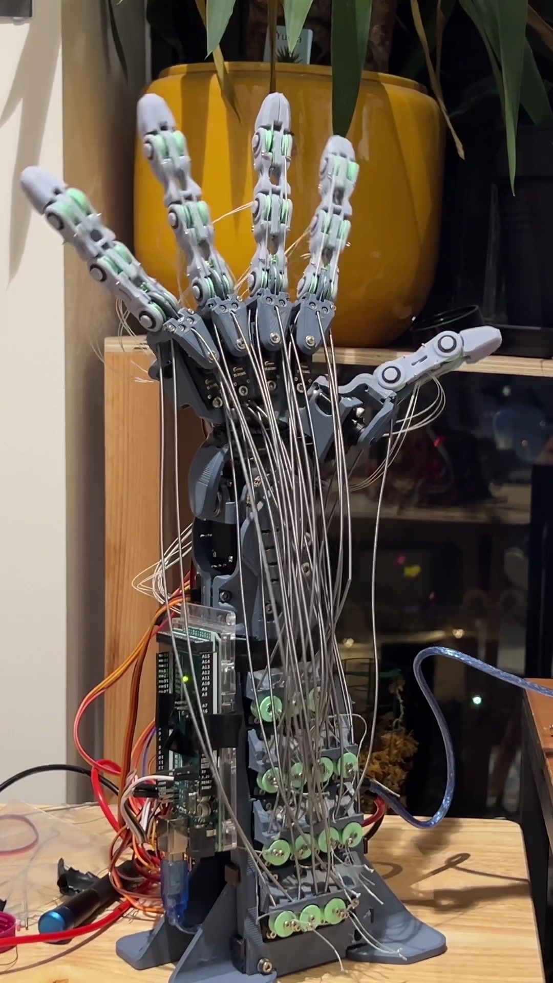 Animatronic robot project finally up and running