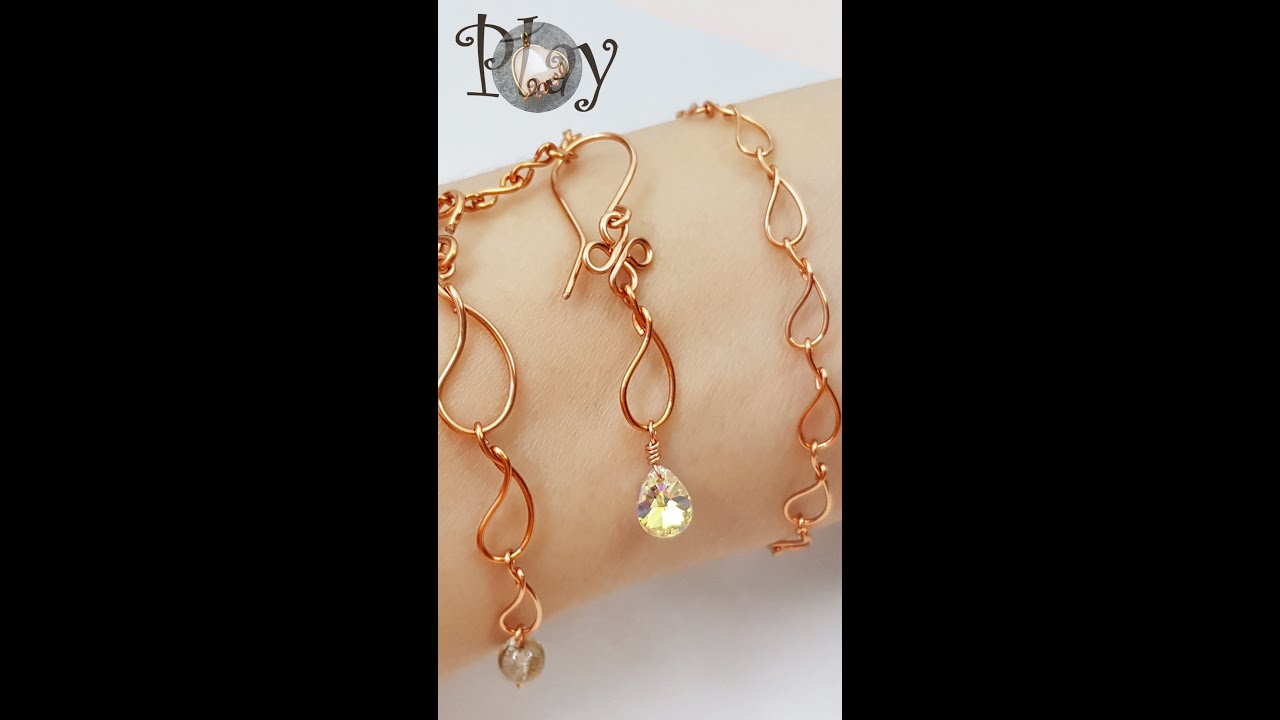 Play with wire | Water drop | Chain | Bracelet | Anklet | Necklace ...