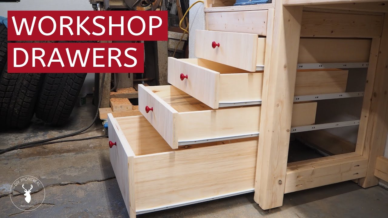 How to build shop drawers with euro slides
