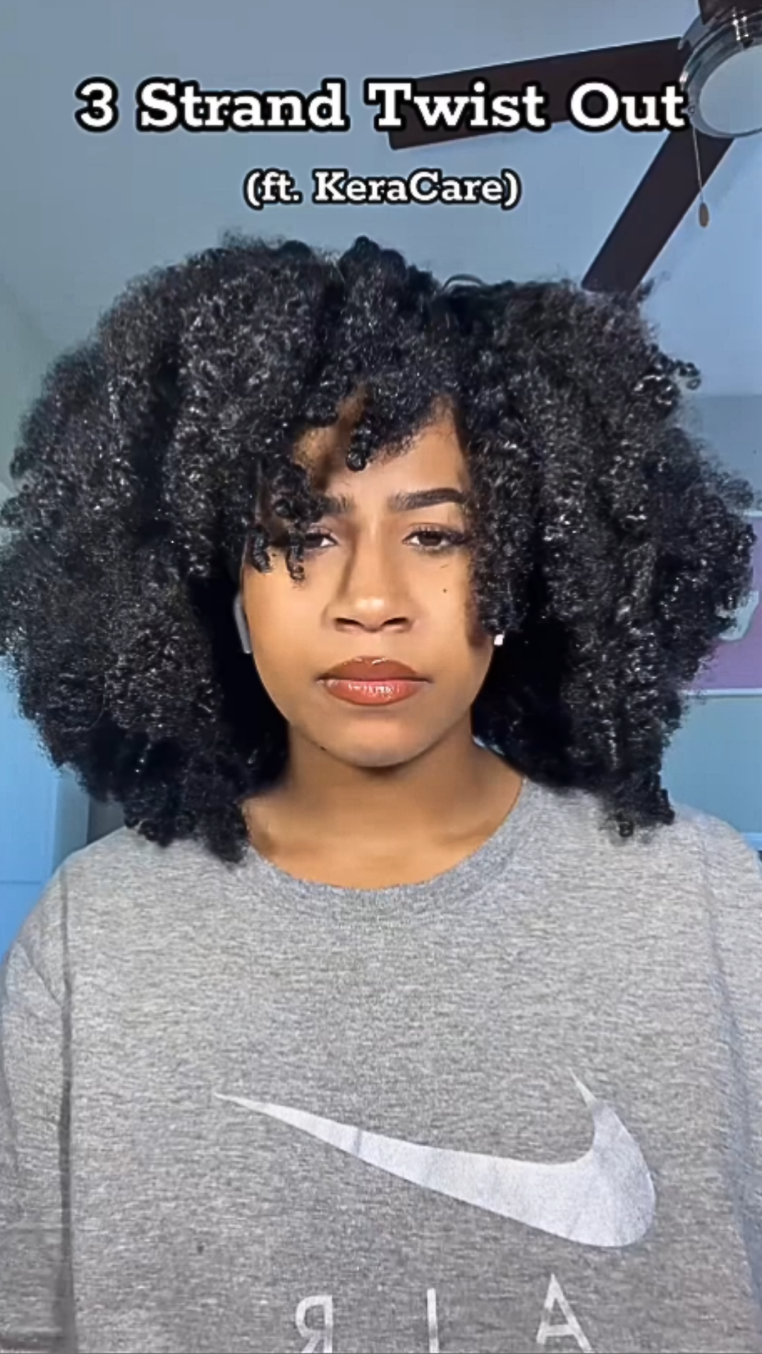 3 strand twist out for defined afro curls