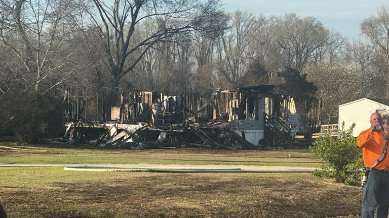 Heavy fire response on Benjamin Drive in Greenville; home destroyed