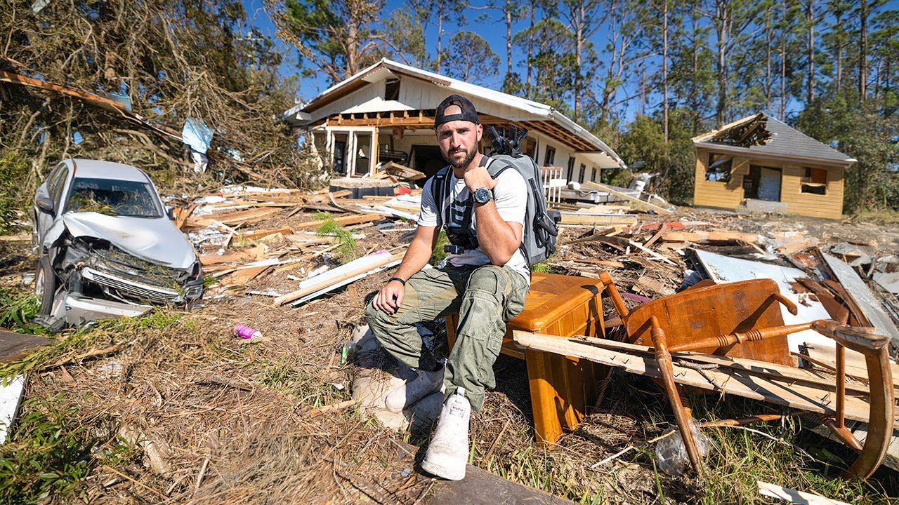 Devastation and recovery after a massive hurricane