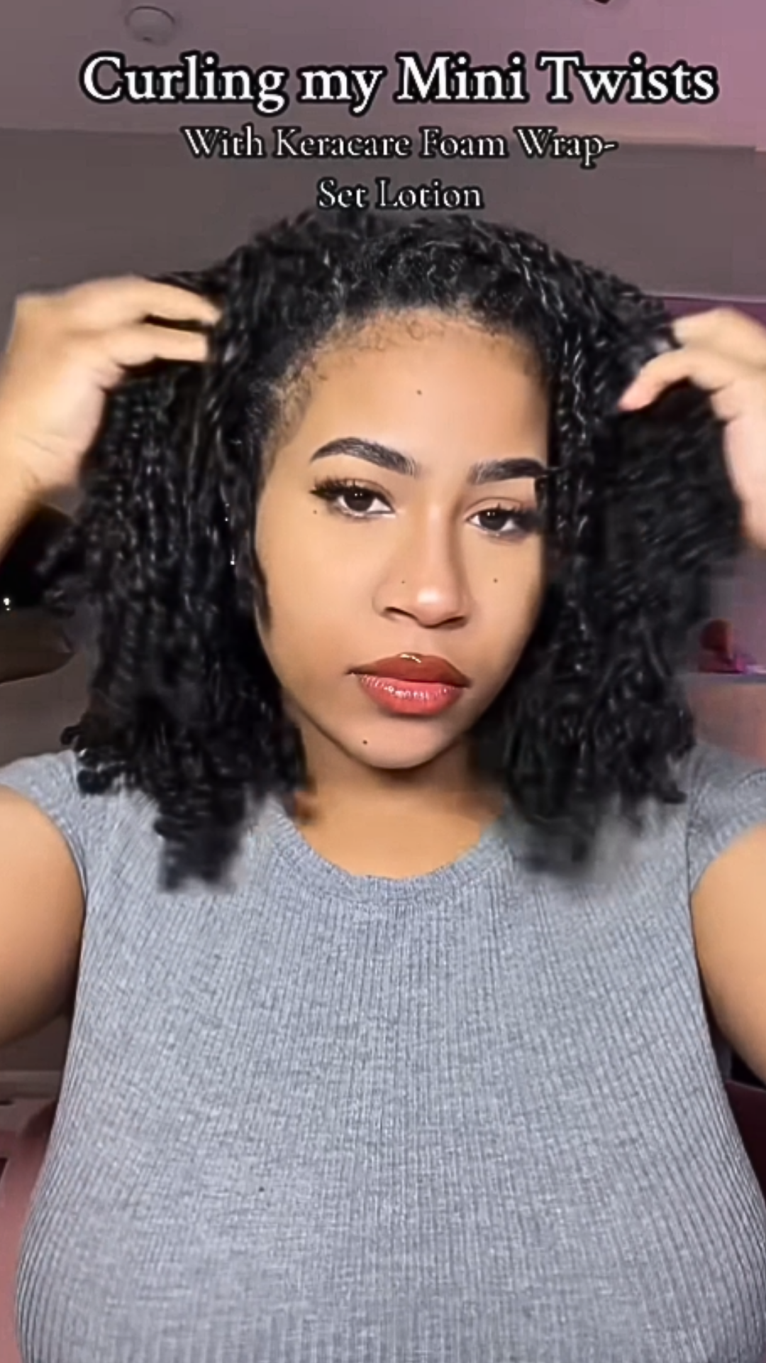 Curling mini twists for defined curls
