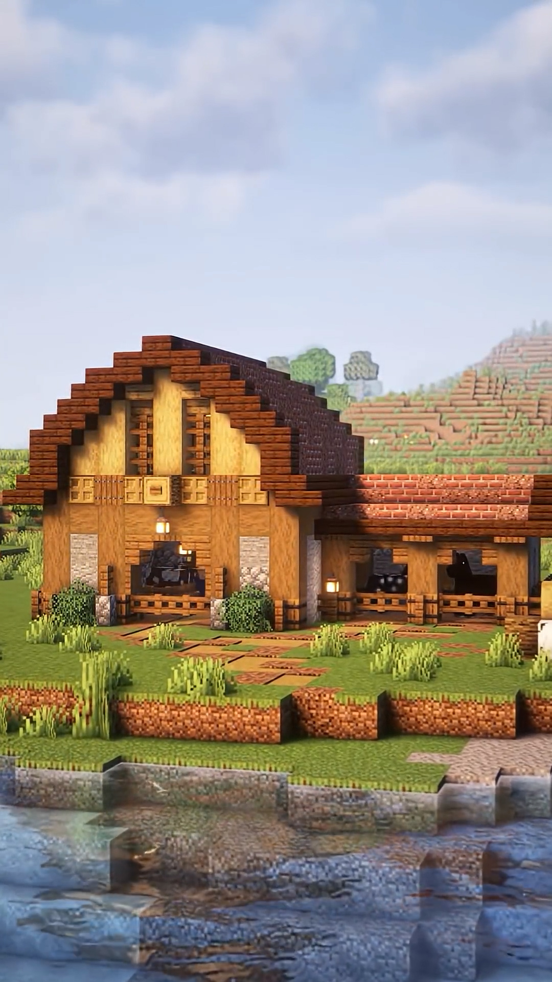 Players build animal barns to organize Minecraft farms