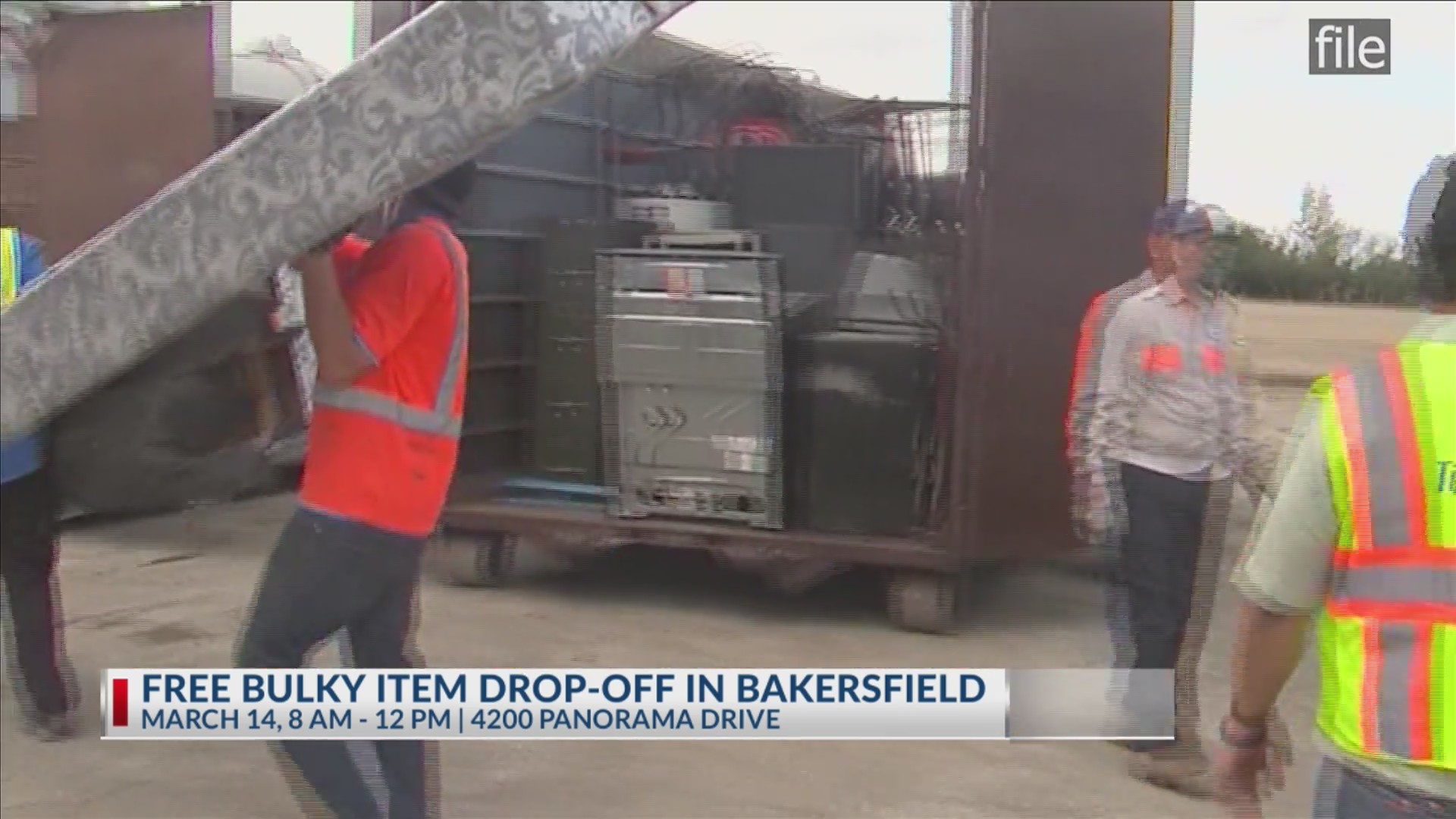 Bulky waste drop-off event set for Saturday