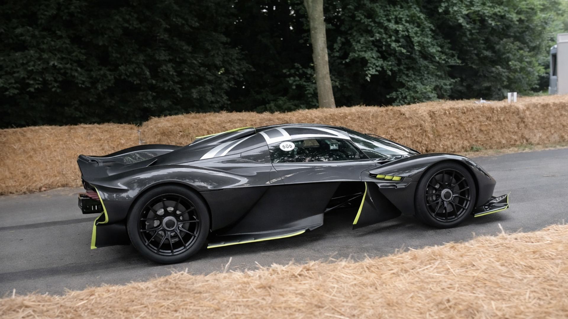 $3 million Aston Martin Valkyrie showing its aero design