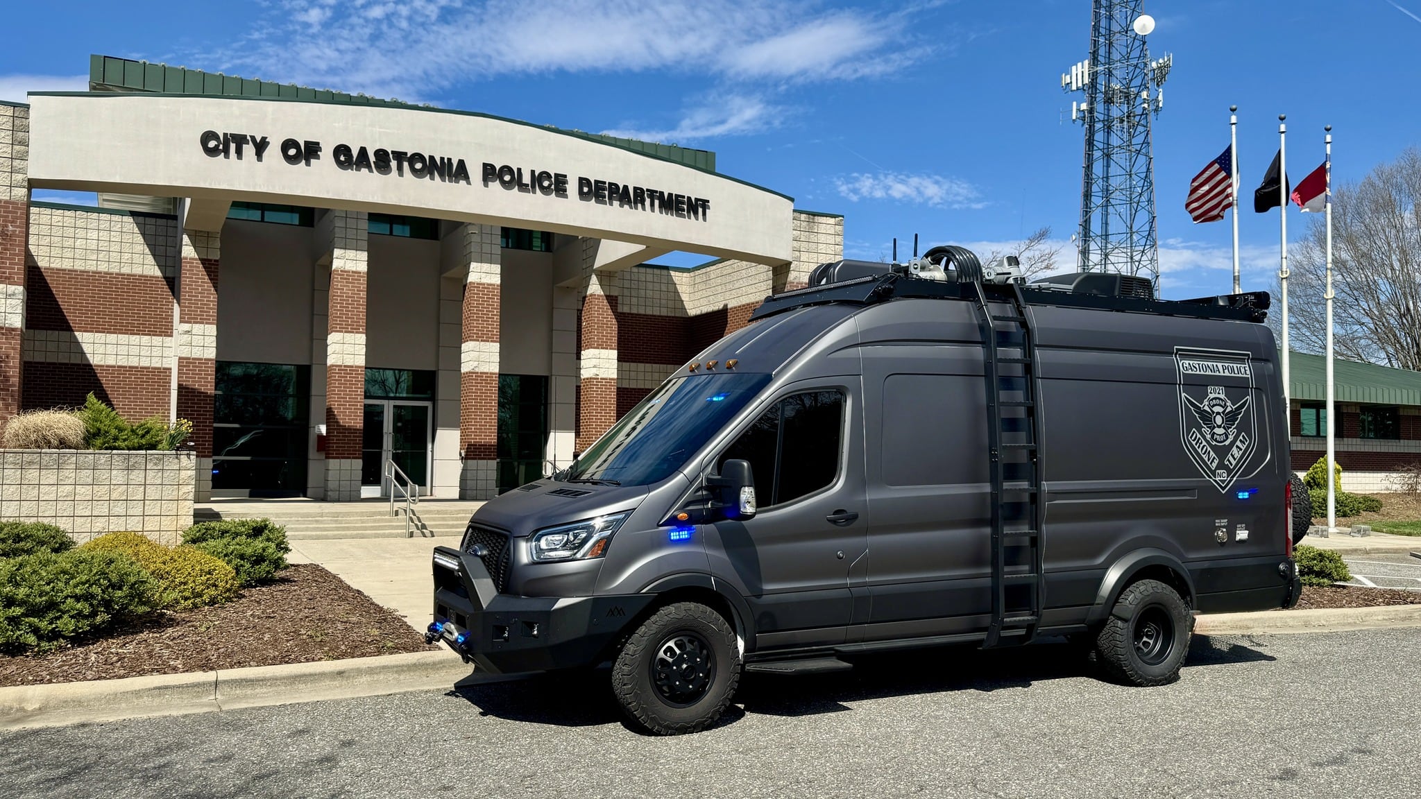 Gastonia police unveil mobile drone command
