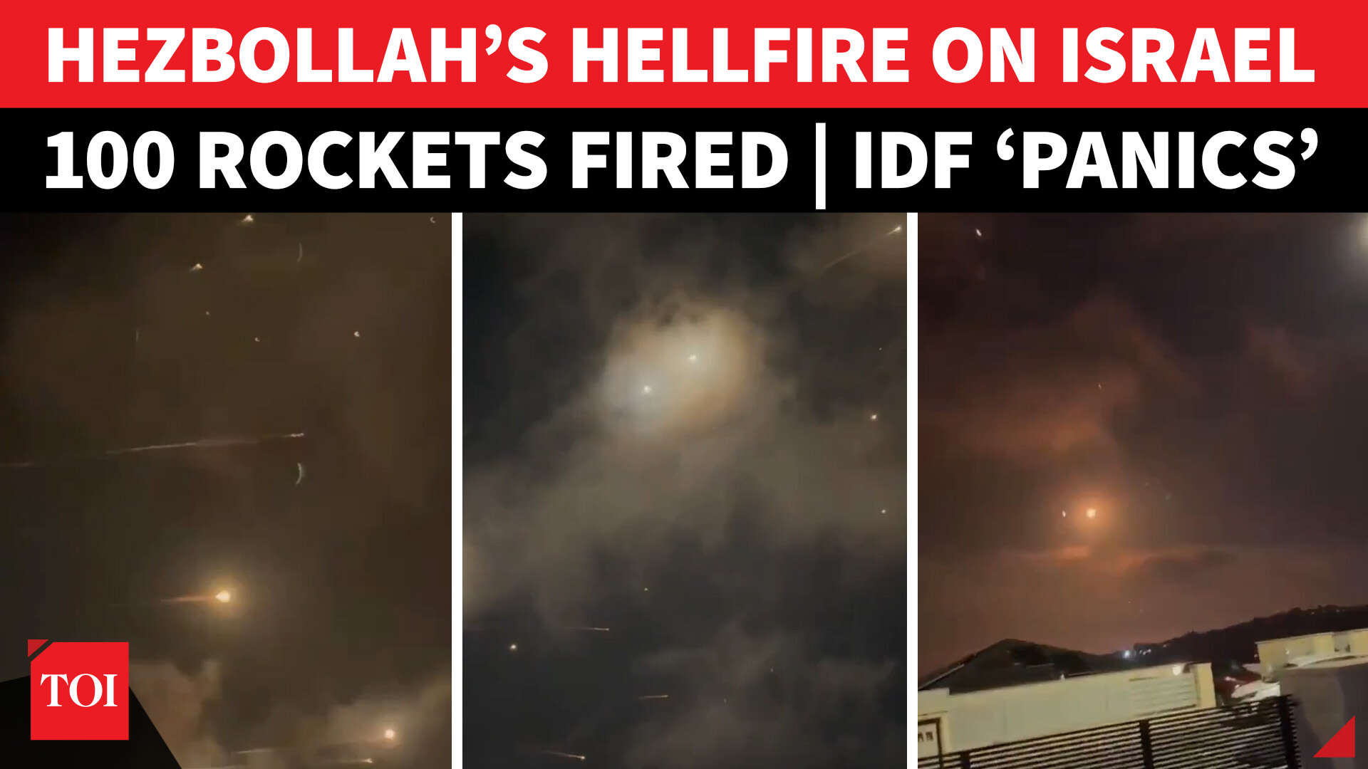 100 rockets fired at once: Hezbollah rains hellfire over Israel; IDF ...