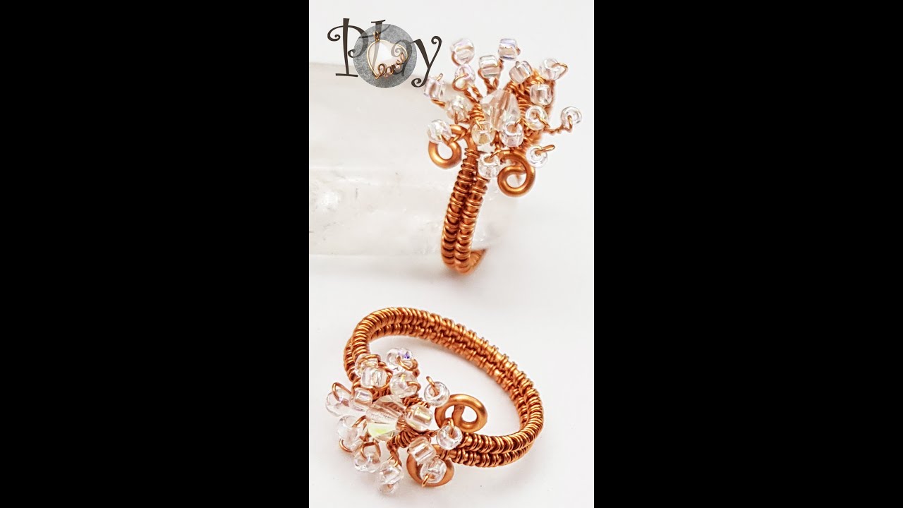 Flower | ring | small beads | jewelry | copper wire @LanAnhHandmade 777 ...