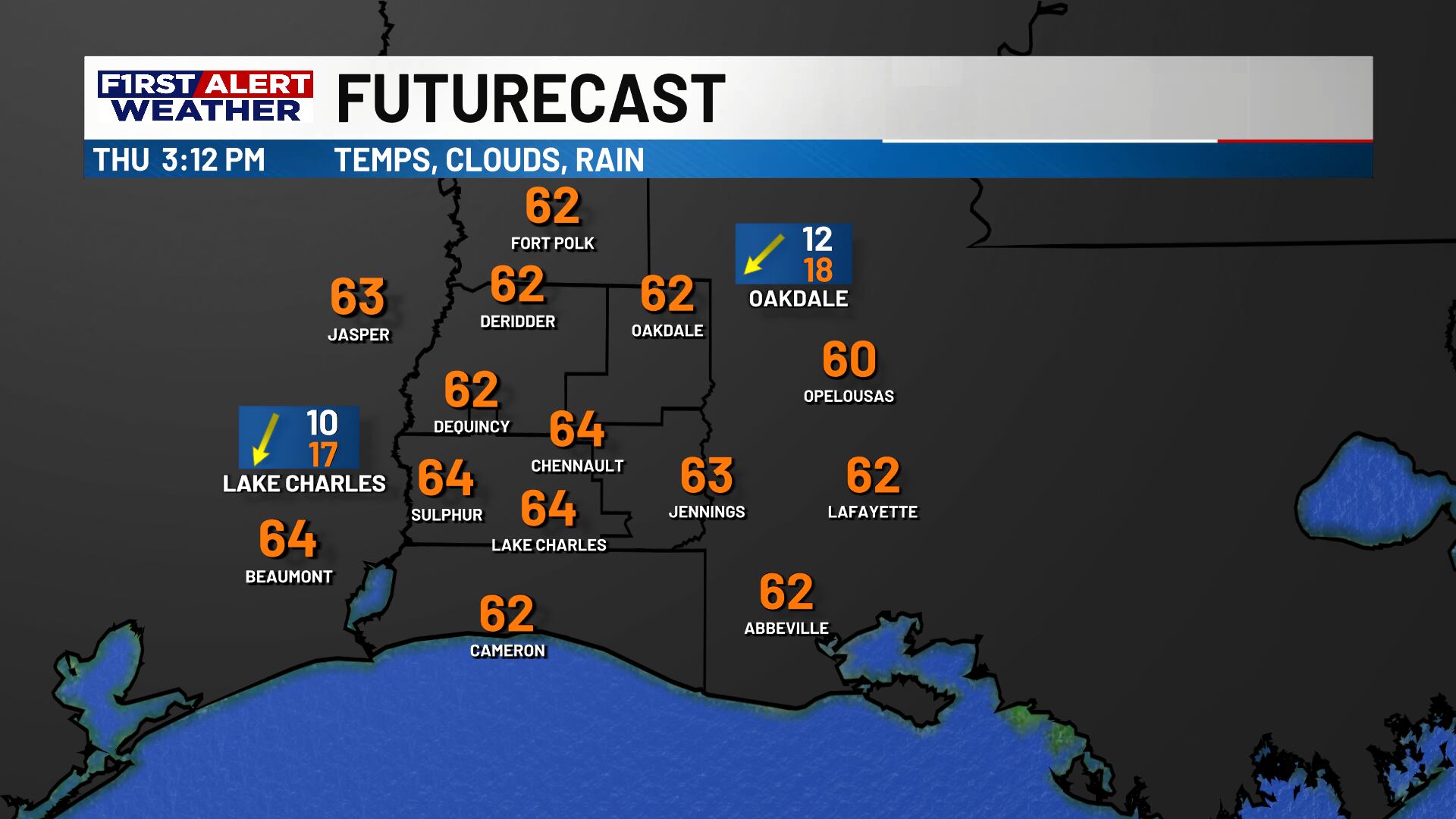 First alert forecast: Rain exits tonight, much cooler and drier Thursday