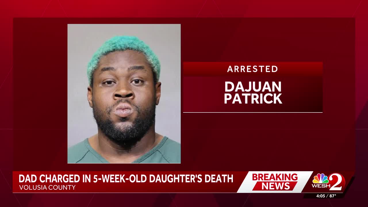 Father arrested in death of 5-week-old daughter in Daytona Beach ...