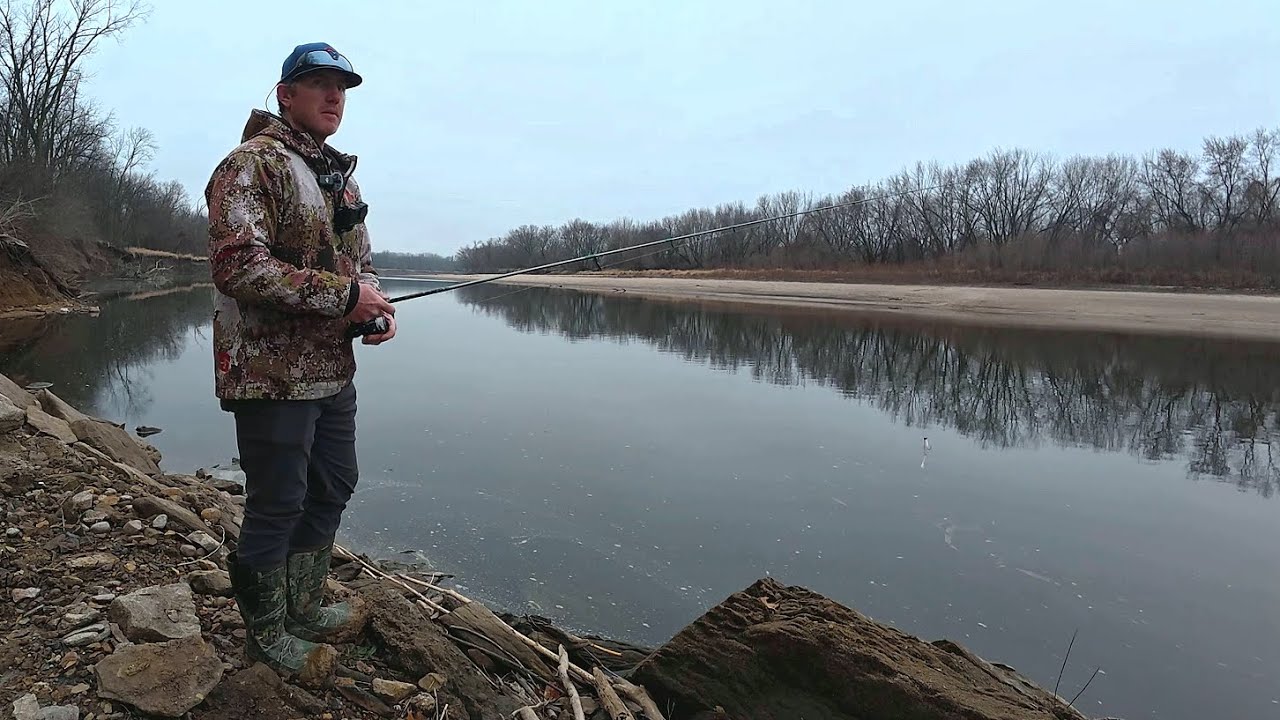 Bank fishing adventure for fresh catch