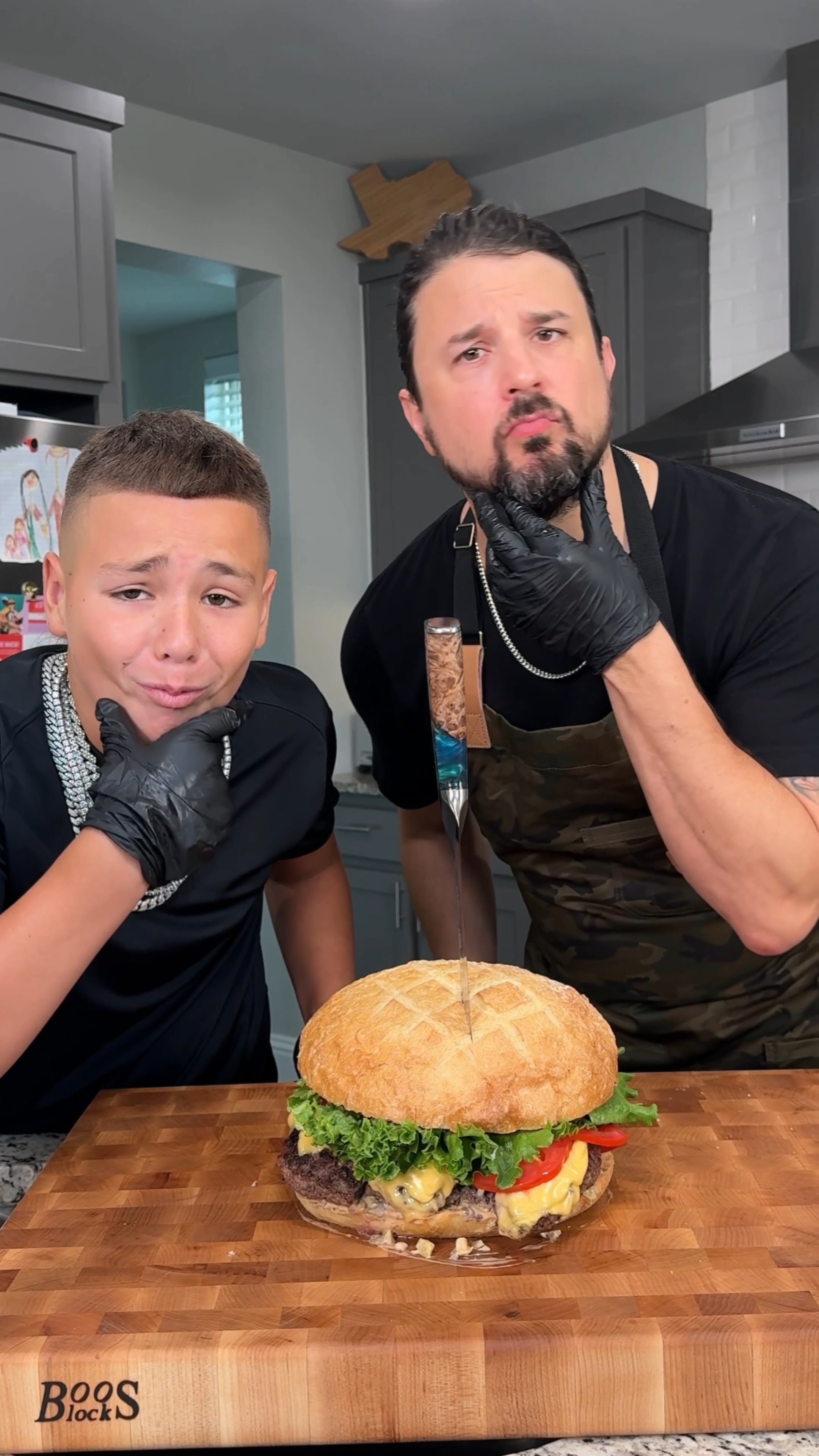 Rizz burger with Baby Gronk