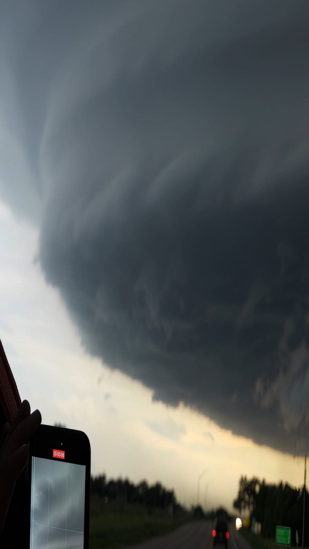 Massive Nebraska supercell storm chasing experience