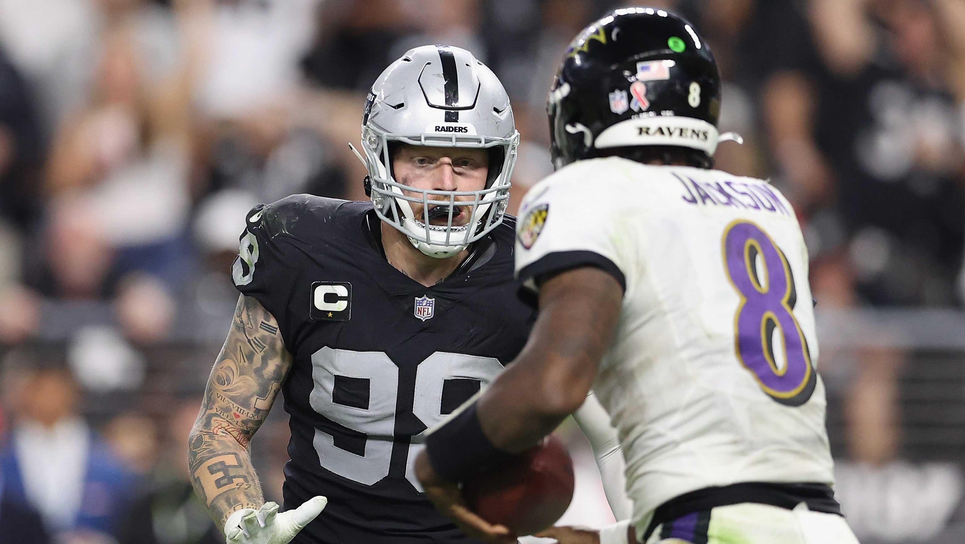 Ex-Ravens QB defends 'more efficient' Maxx Crosby switch