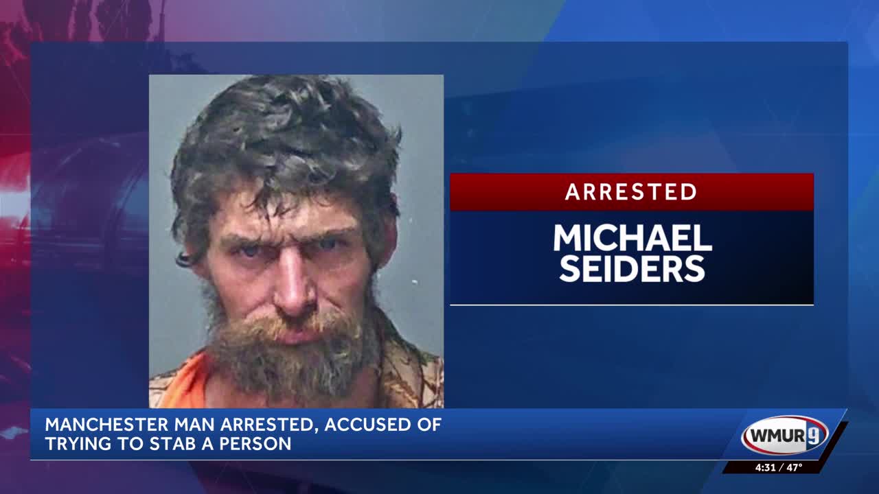 Manchester man accused of trying to stab person
