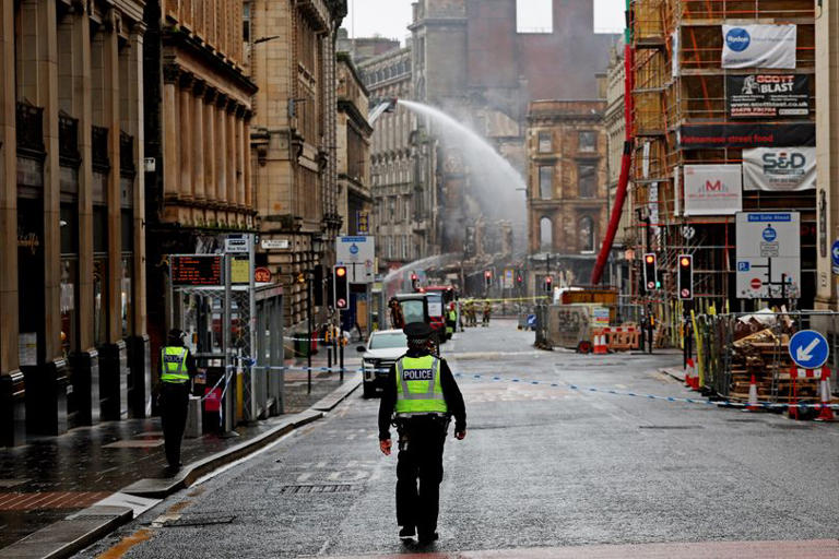 Fire-ravaged Union Street building collapses further days after tragic ...