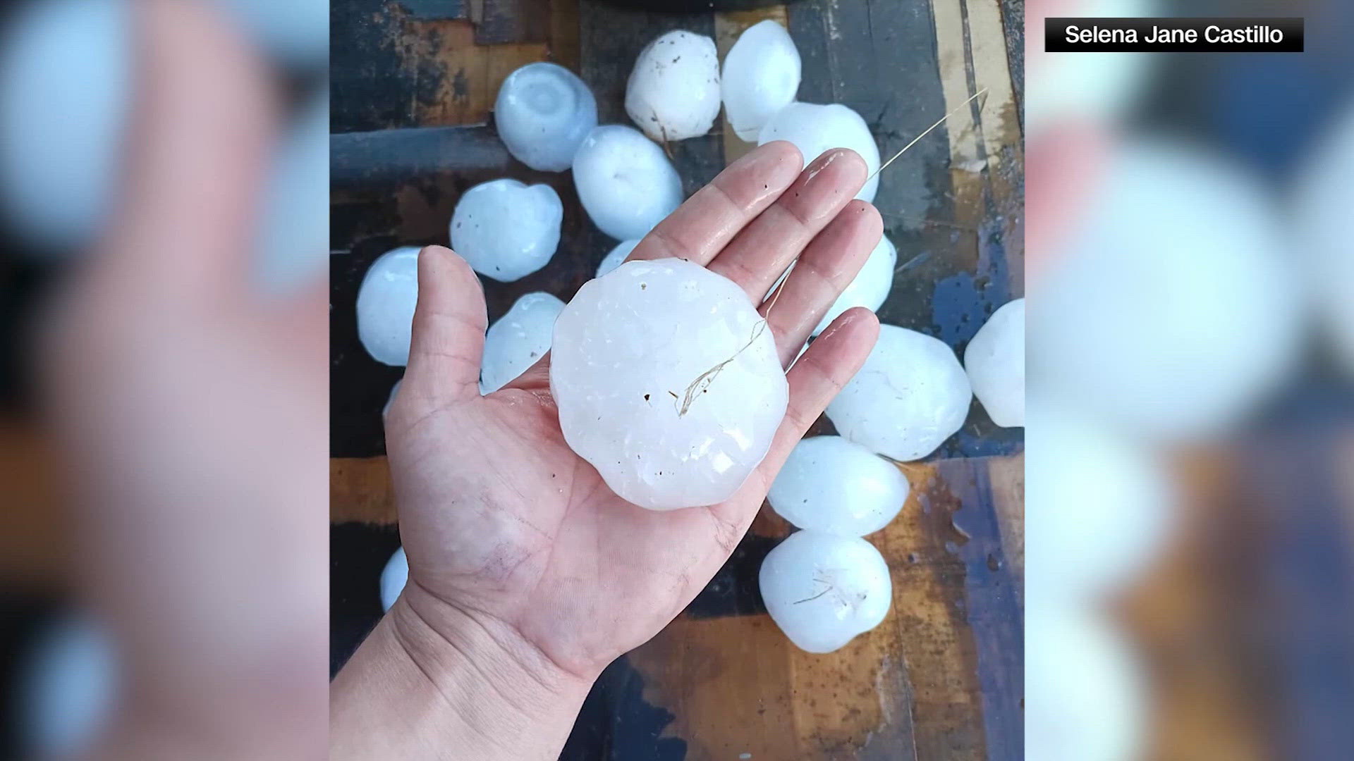 Check it out: Large-sized hail in the Texas Hill Country