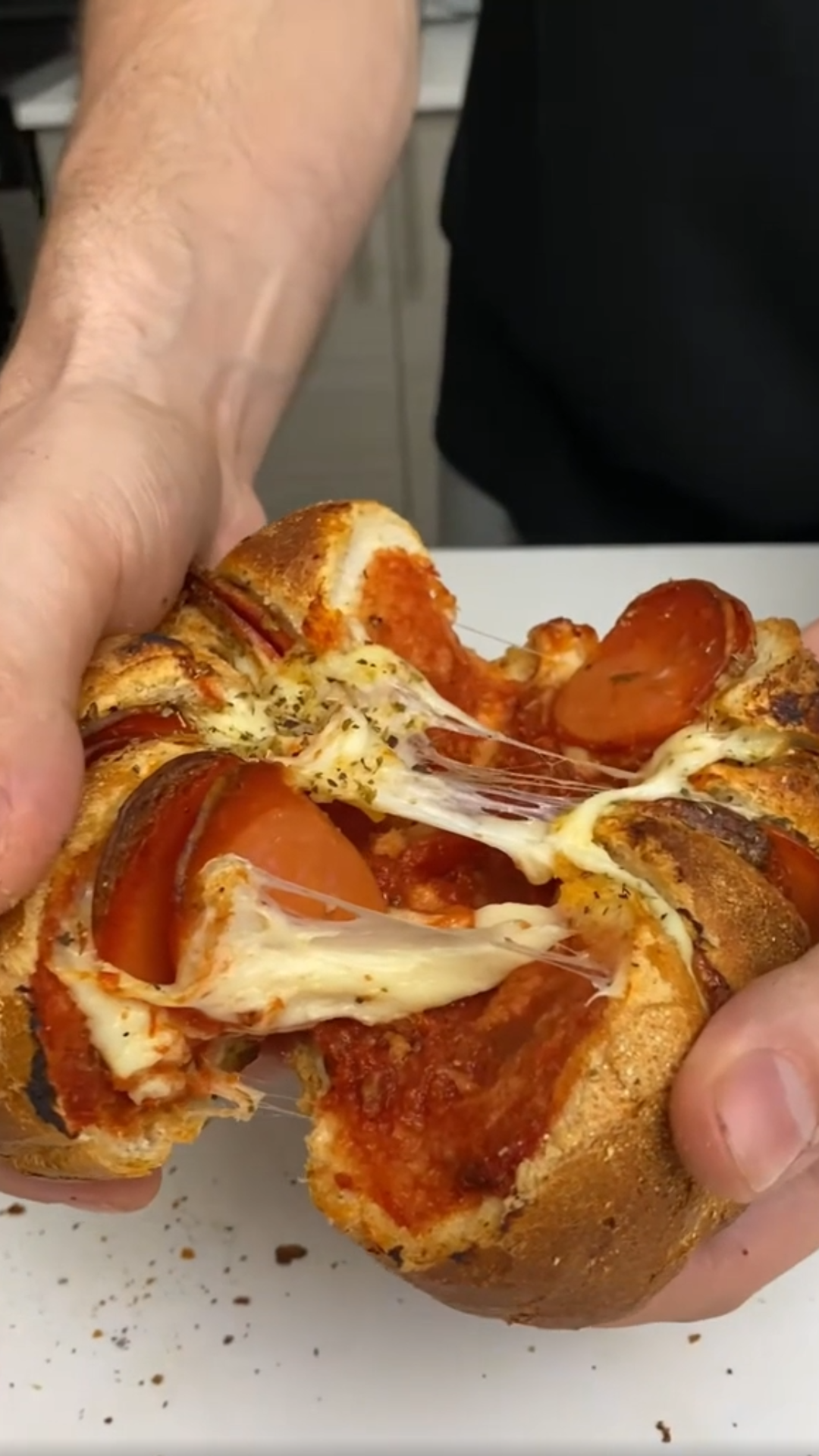 Cheesy pizza bun | Easy homemade snack recipe