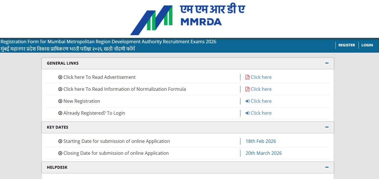 MMRDA recruitment 2026: Apply online for 235 AE, JE, and other posts ...