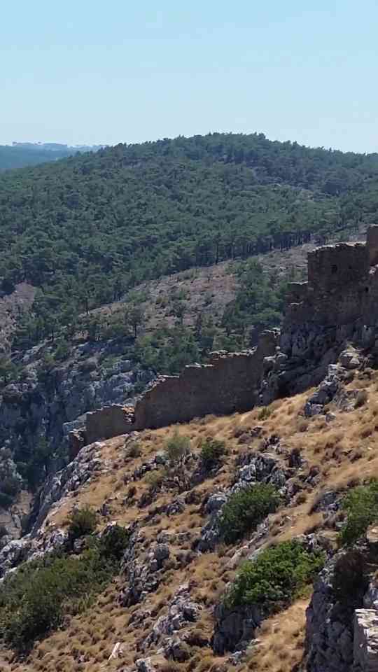 Walking through Chios, Greece abandoned historic village