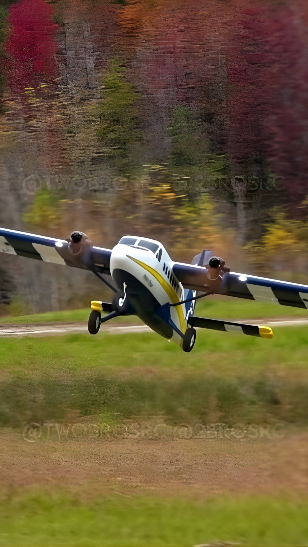 Amazing twin otter sideslip maneuver captured on video