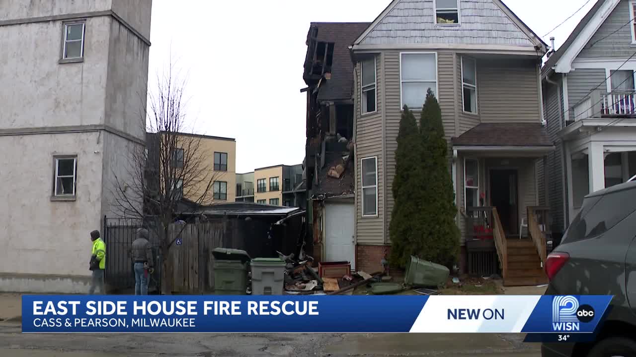 East Side house fire rescue