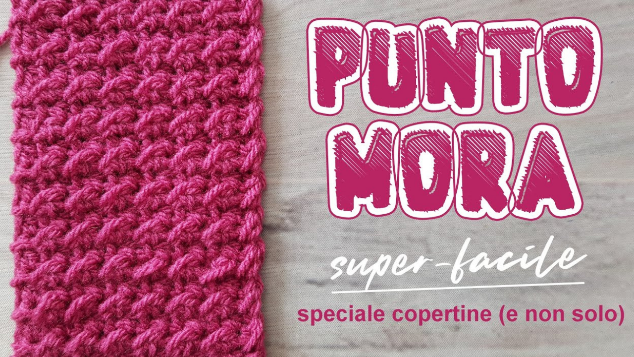 Uncinetto facile punto mora blackberry stitch